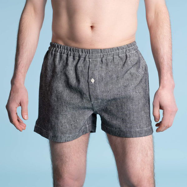 100% Organic Flax Linen Boxers (covered organic elastic waist) – Rawganique