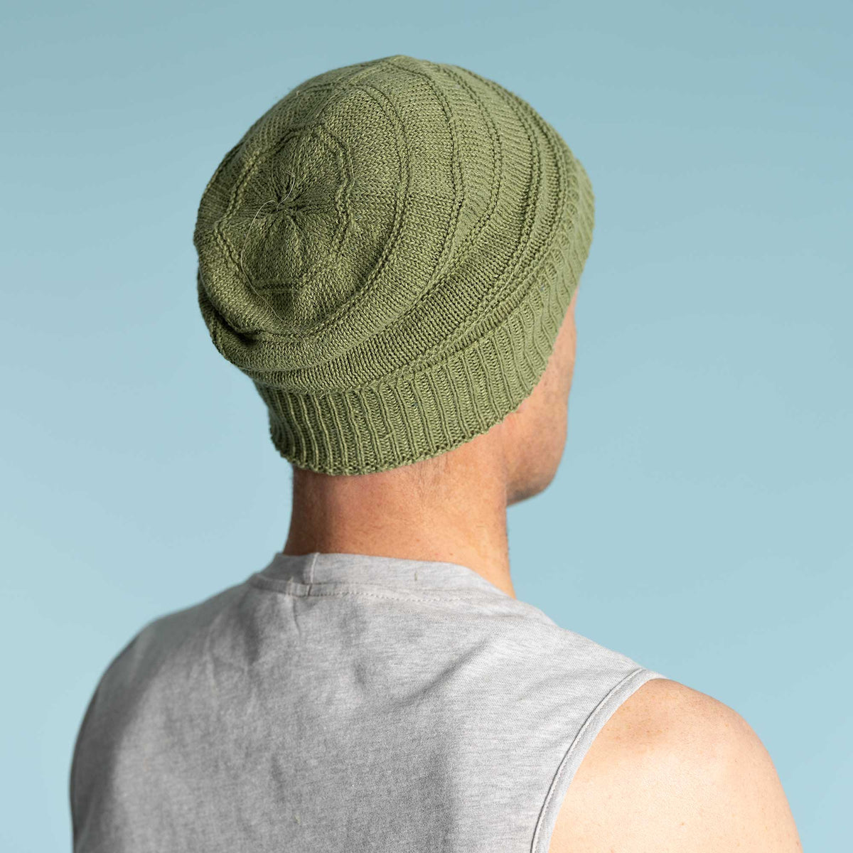 100% Organic Hemp Knit Slouch Floppy Beanie (Unisex; Elastic-Free ...