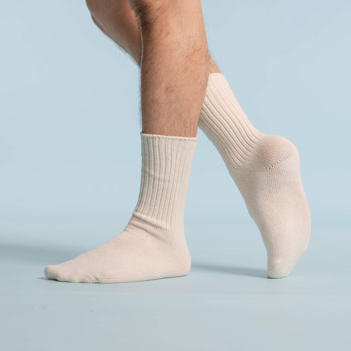 Breathable Organic Cotton Classic Crew Socks (Made in USA) (3-Pack ...