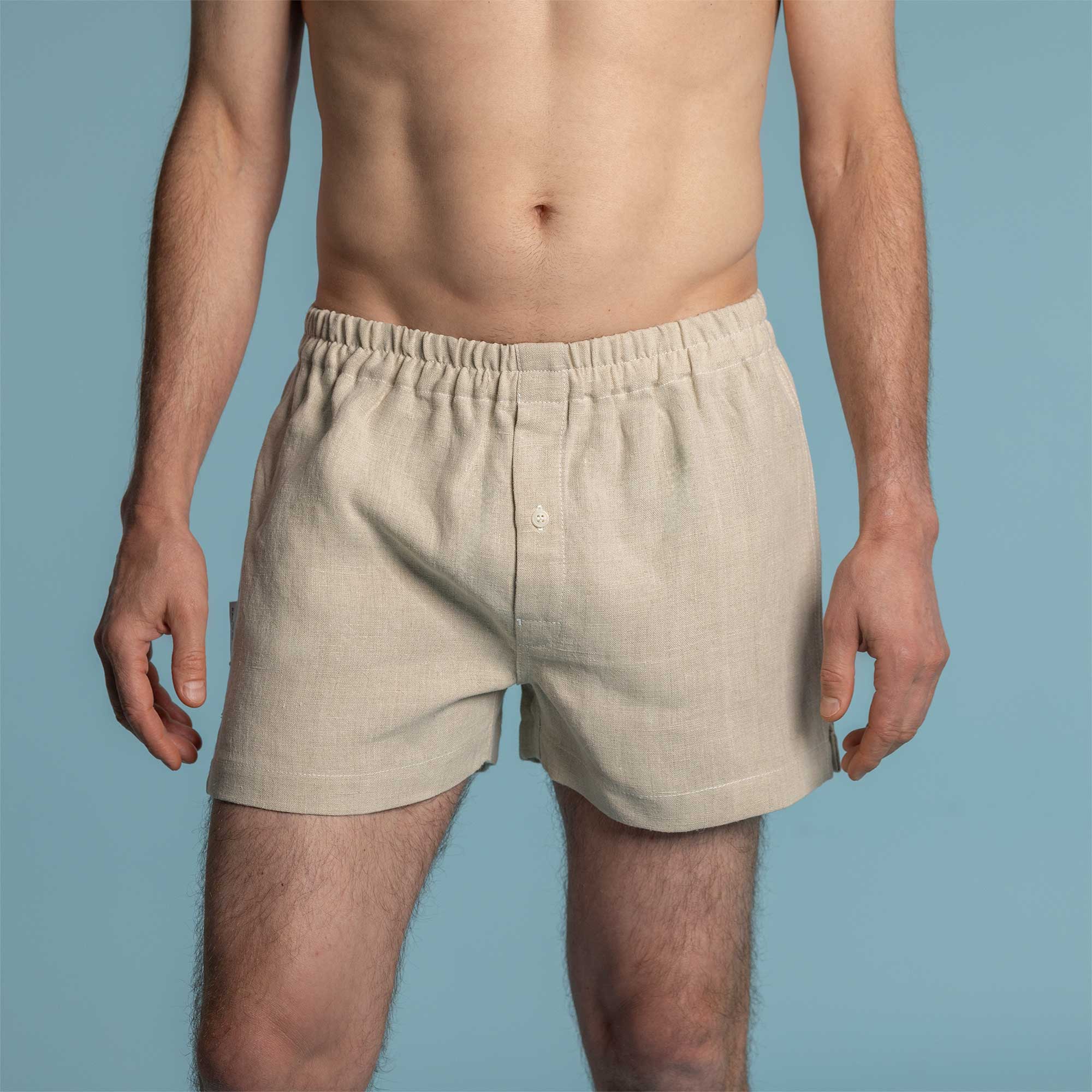 100% Organic Hemp Boxers Shorts (Plastic-Free Nut Button – Rawganique