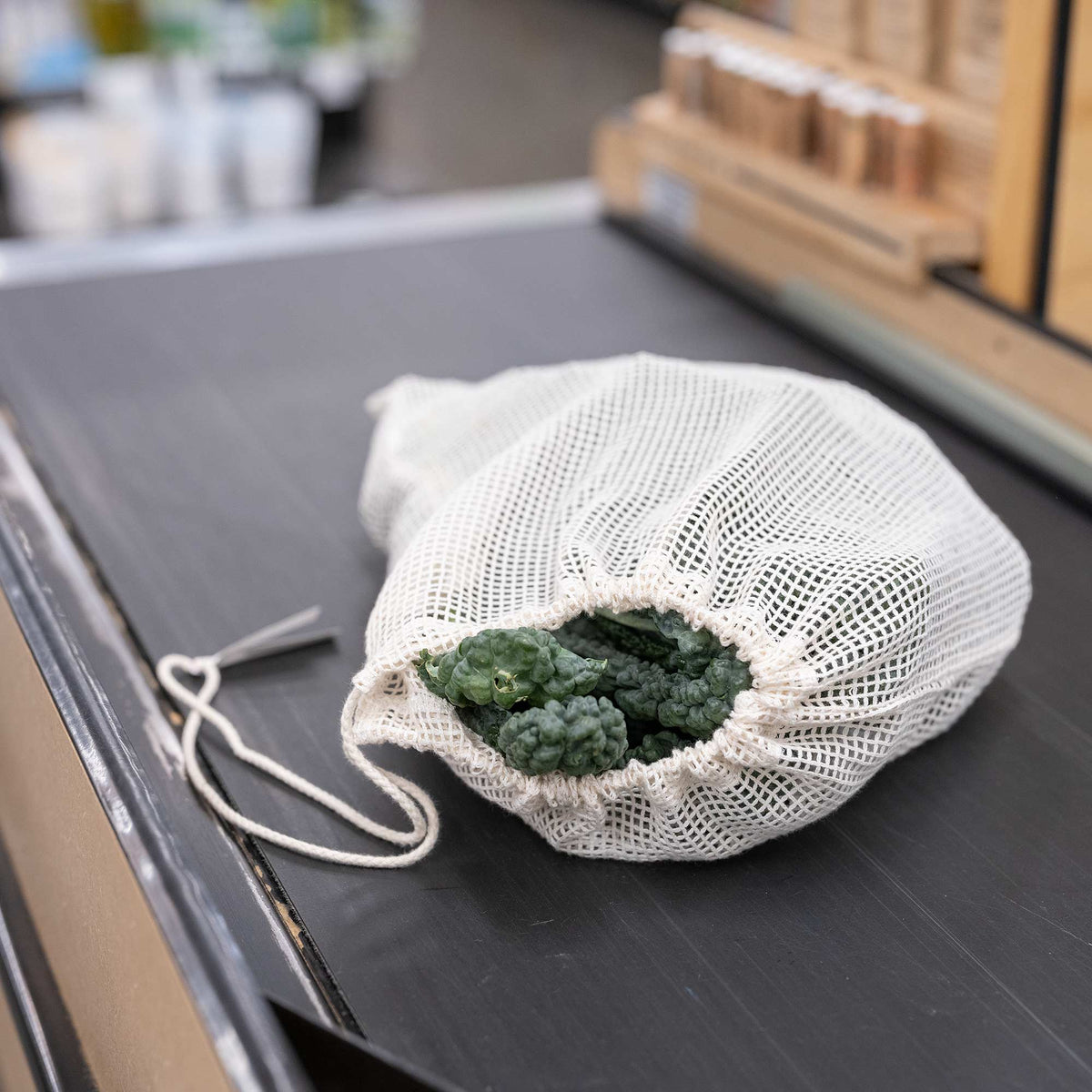 100% Organic Cotton Produce Mesh Bag (Plastic-Free; Biodegradable ...
