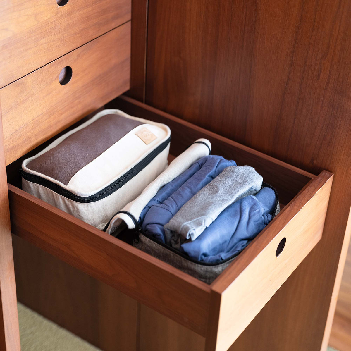 100% Organic Cotton Packing Cubes / Wardrobe Organizers – Rawganique