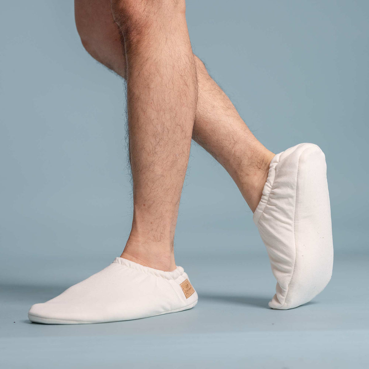 100% Organic Cotton Fleece House Slippers (Biodegradable, Non-Toxic ...