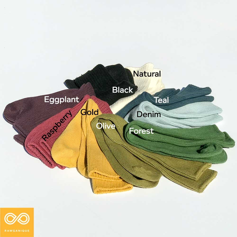 Breathable Organic Cotton Classic Crew Socks (Made in USA) (3-Pack ...