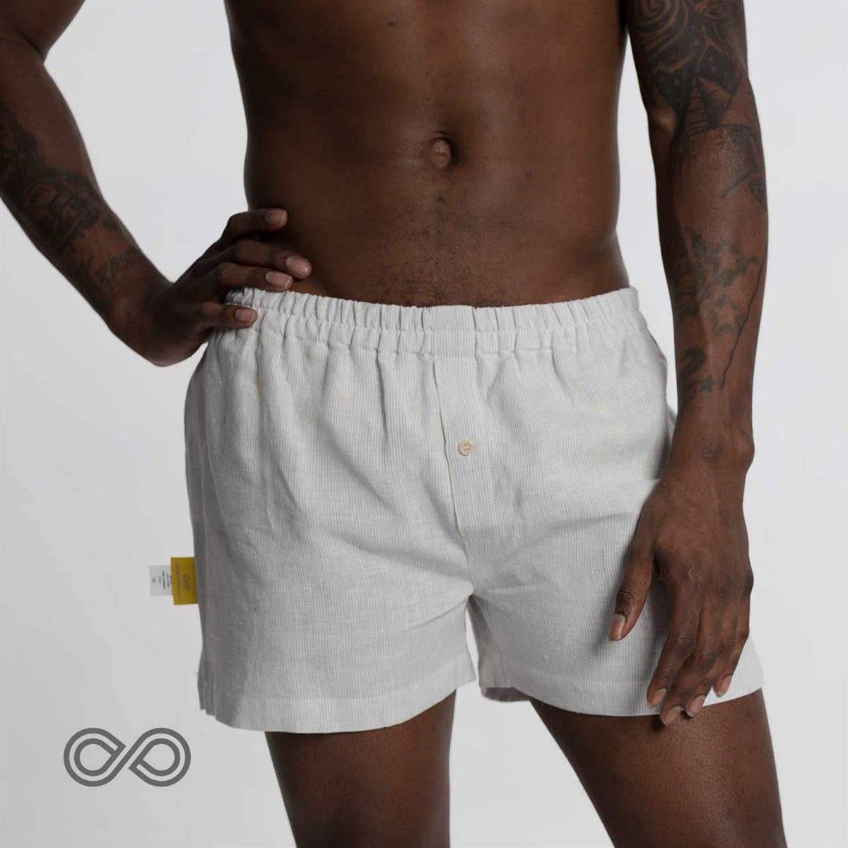 100% Organic Hemp Boxers Shorts (Plastic-Free Nut Button – Rawganique