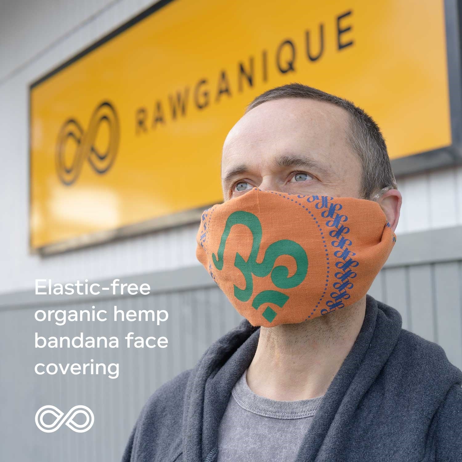 100% Hemp Bandana Bandanna with Tribal Design by Rawganique.co since 1997