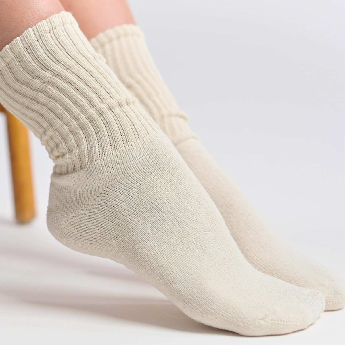 Organic Cotton Crew Socks (Chemical-free; Made in USA) – Rawganique