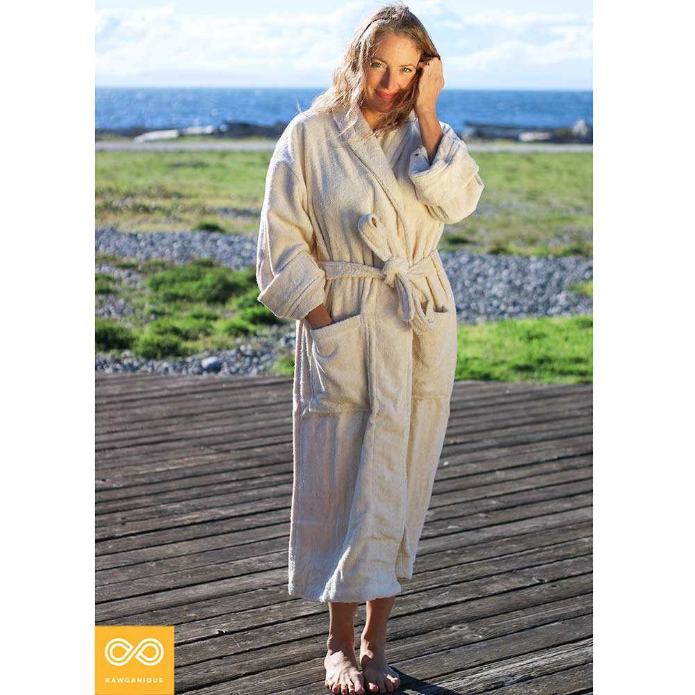 Organic Hemp Terry Bathrobe (Plastic-Free; Unisex) – Rawganique