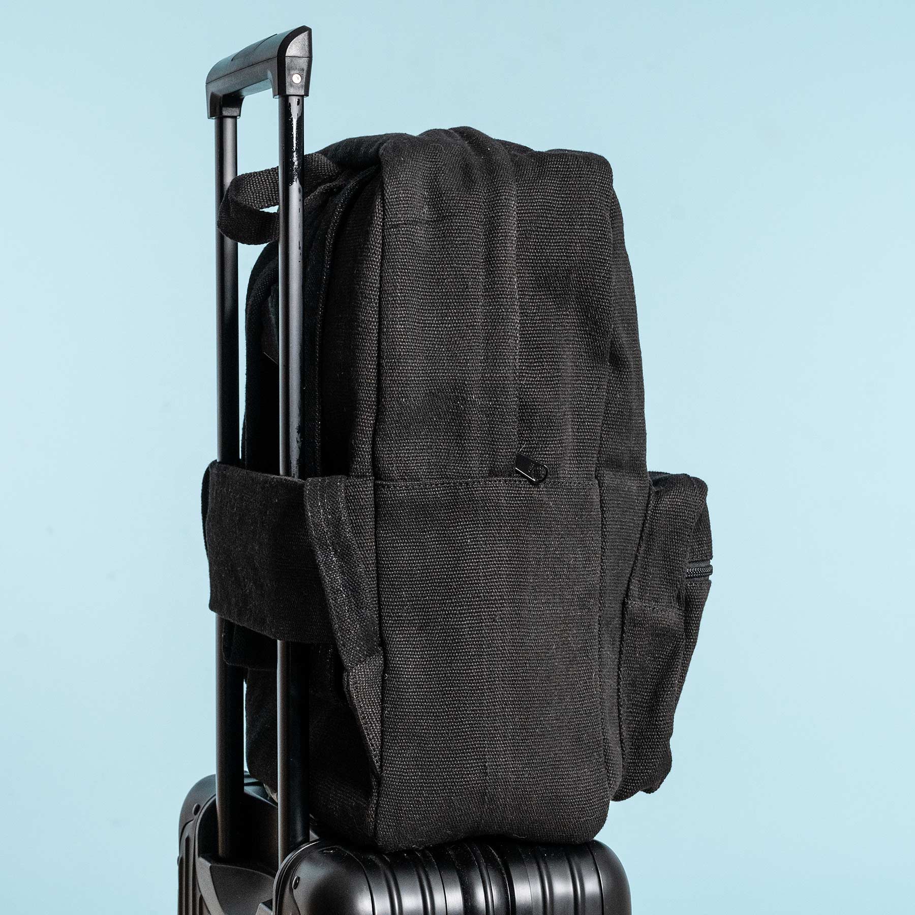 100% Organic Hemp Backpack With Luggage Handle Pocket Sleeve – Rawganique