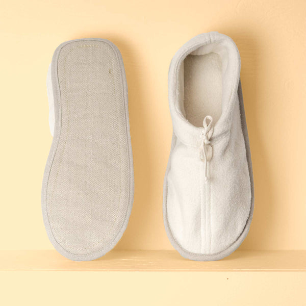 Glue-free Organic Cotton Fleece Slippers Moccasins | Ships worldwide ...
