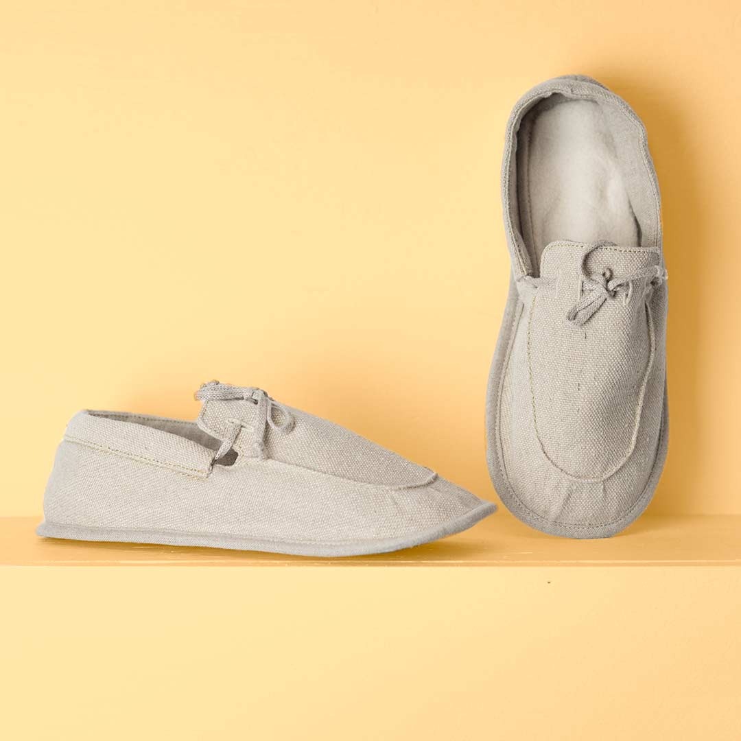 Glue-free Organic Hemp Slippers Moccasins – Rawganique