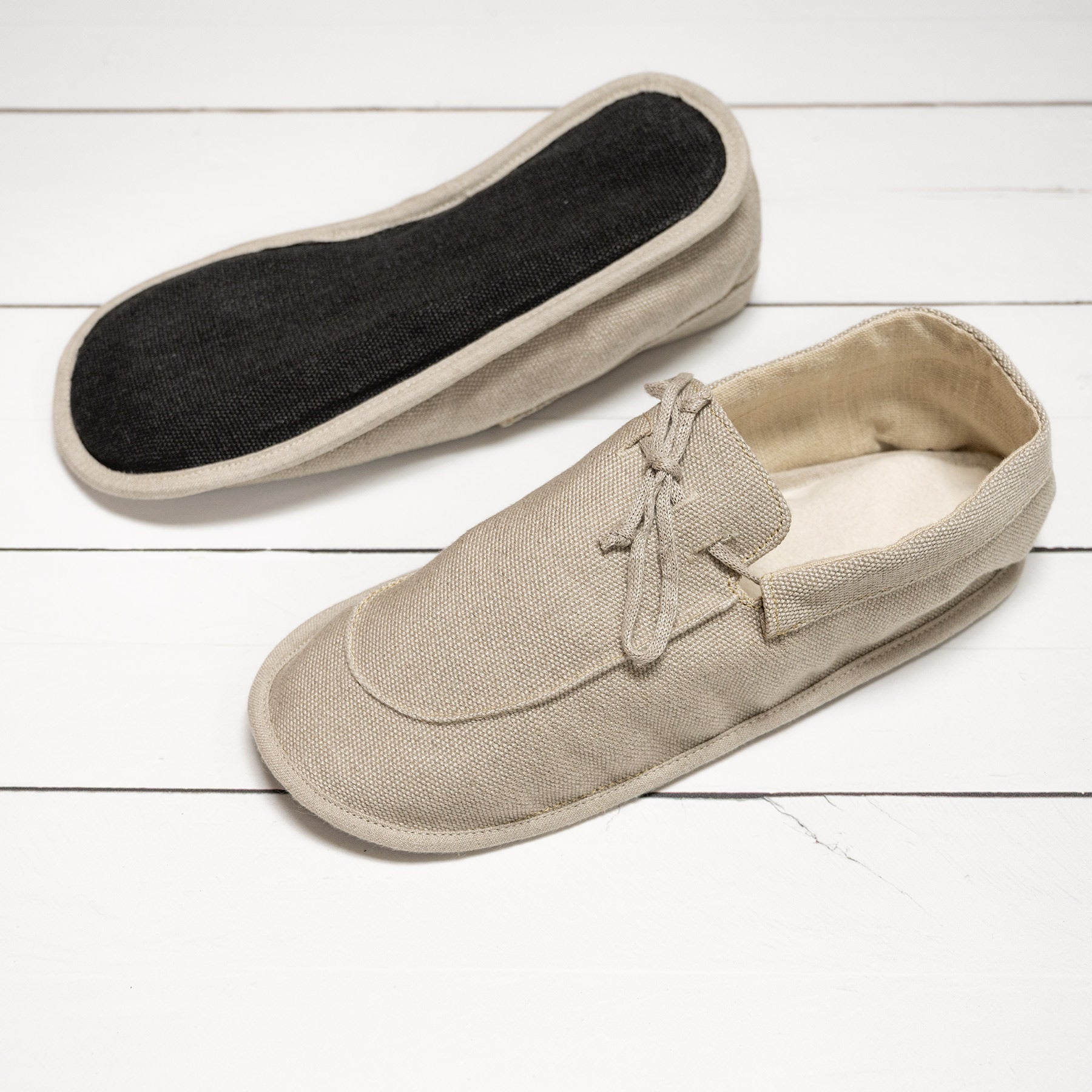 Glue-free Organic Hemp Slippers Moccasins – Rawganique