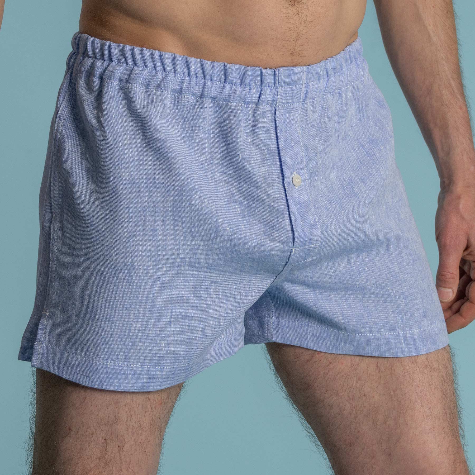 100% Organic Hemp Boxers Shorts (Plastic-Free Nut Button – Rawganique