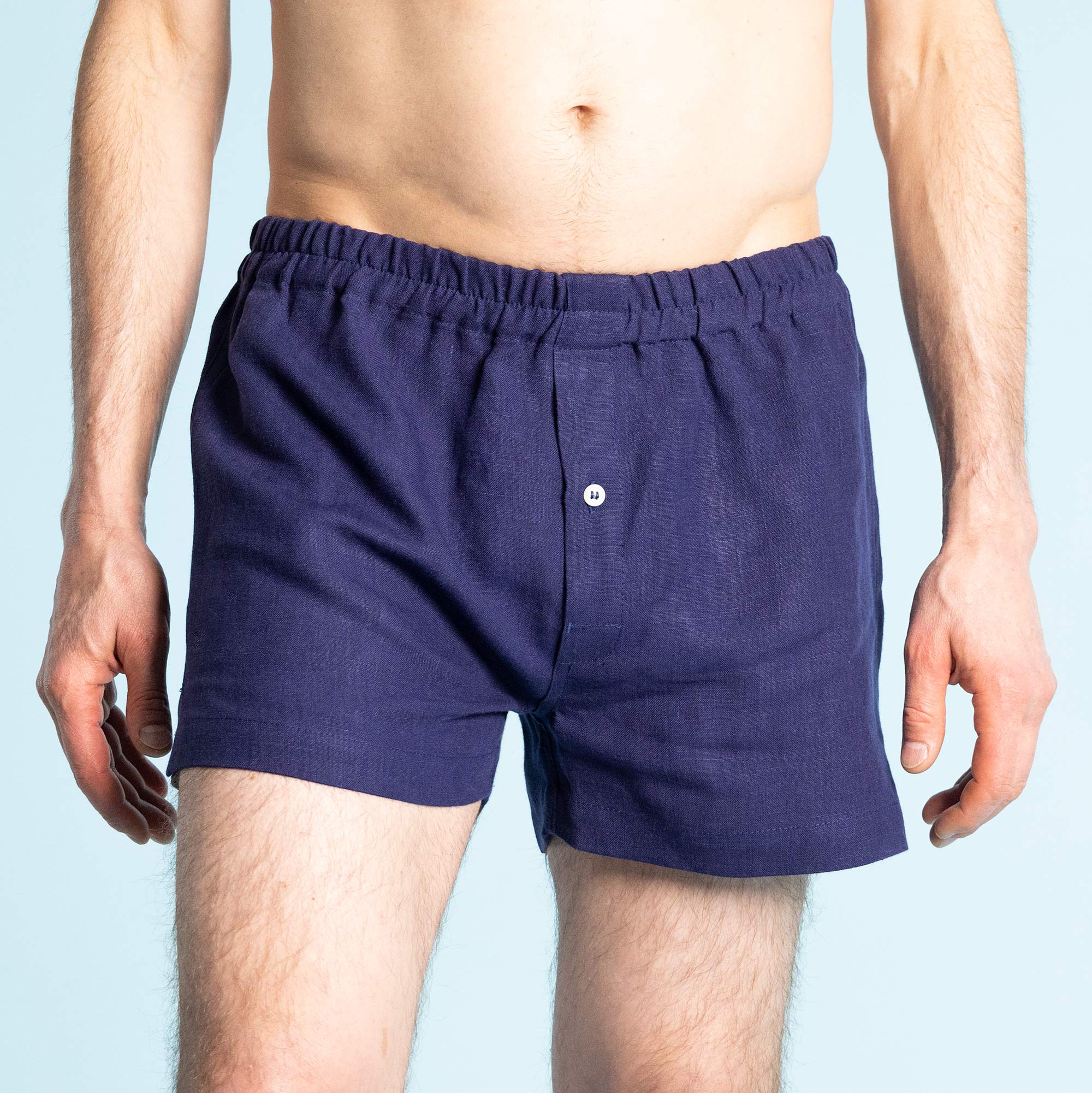 100% Organic Hemp Boxers Shorts (Plastic-Free Nut Button – Rawganique