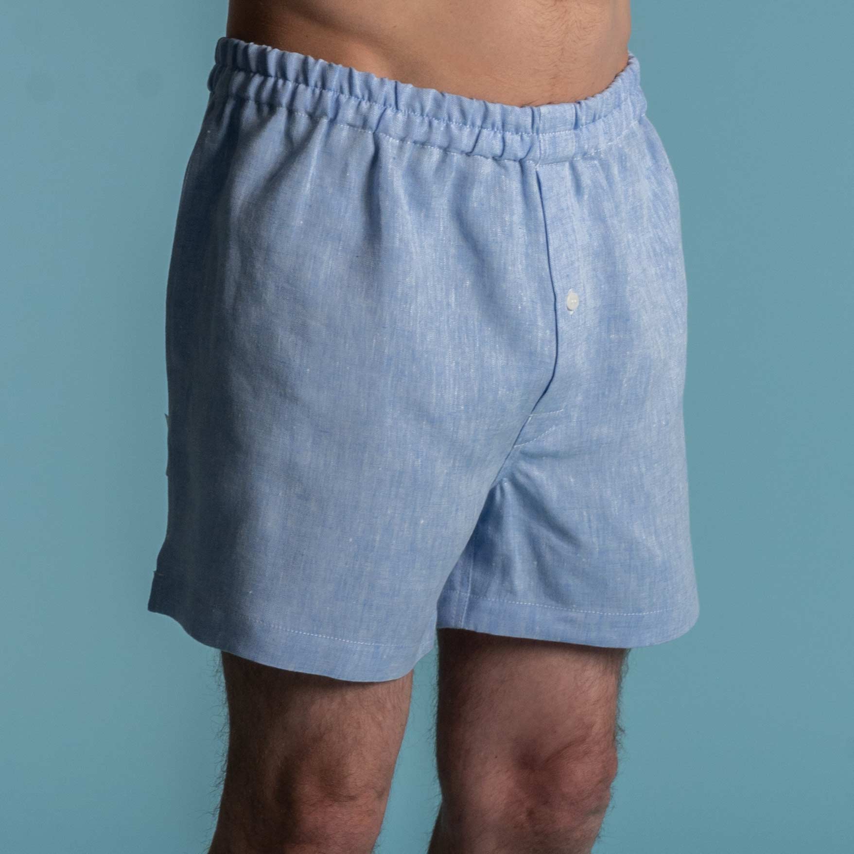 100% Organic Hemp Boxers Shorts (Plastic-Free Nut Button – Rawganique