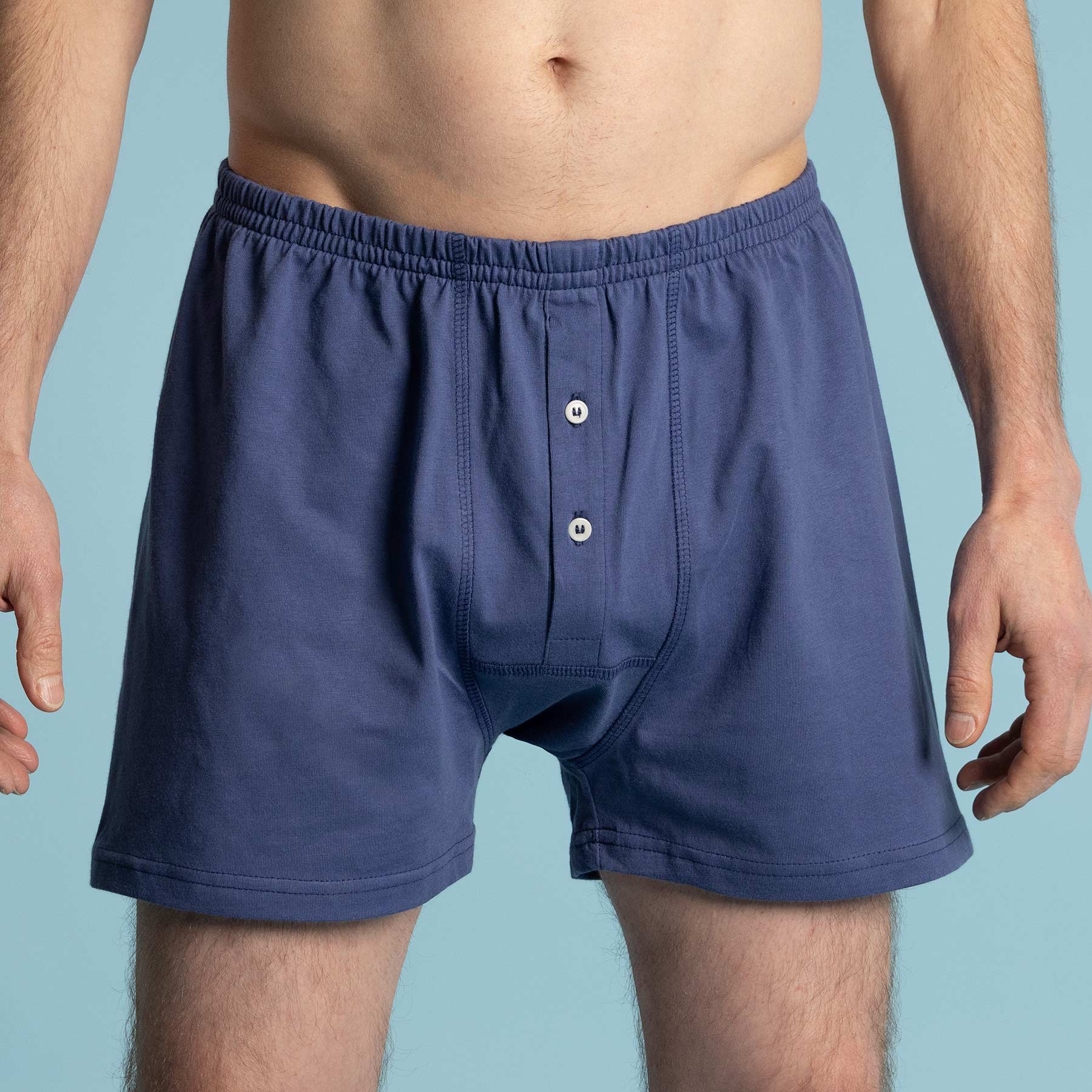 100% Organic Cotton Boxers Shorts (Plastic-Free Buttons; Organic ...