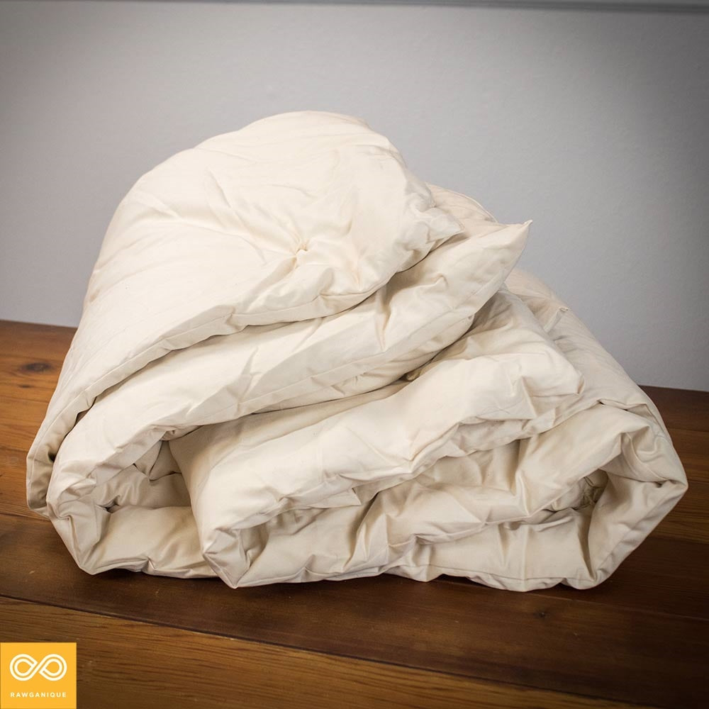 100% Organic Cotton Comforter (Handmade in USA) (Hypoallergenic ...