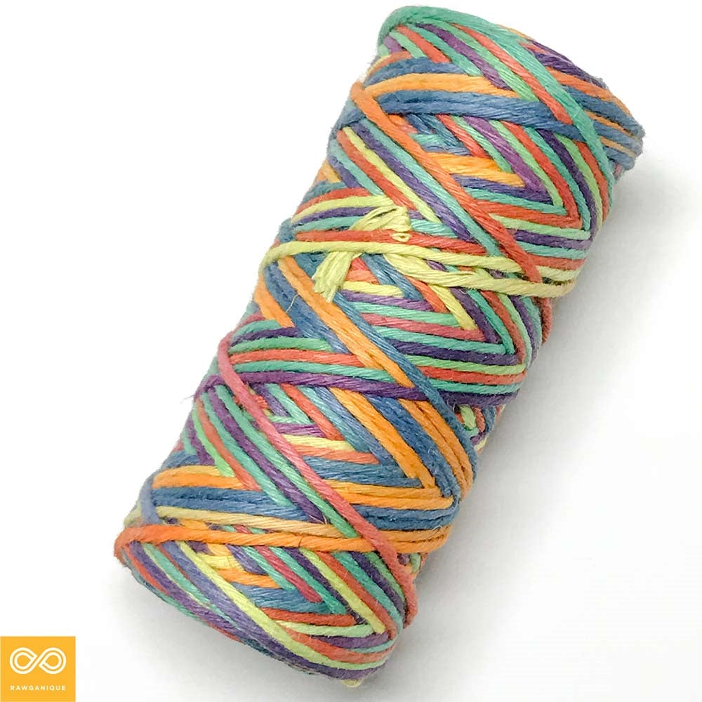 6-Strand 100% Organic European Hemp Rainbow Twine (Unwaxed) – Rawganique
