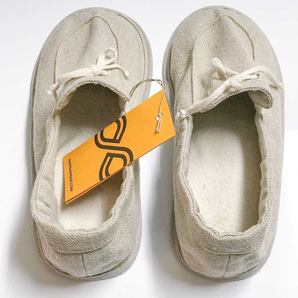 Glue-free Organic Hemp Slippers Moccasins – Rawganique